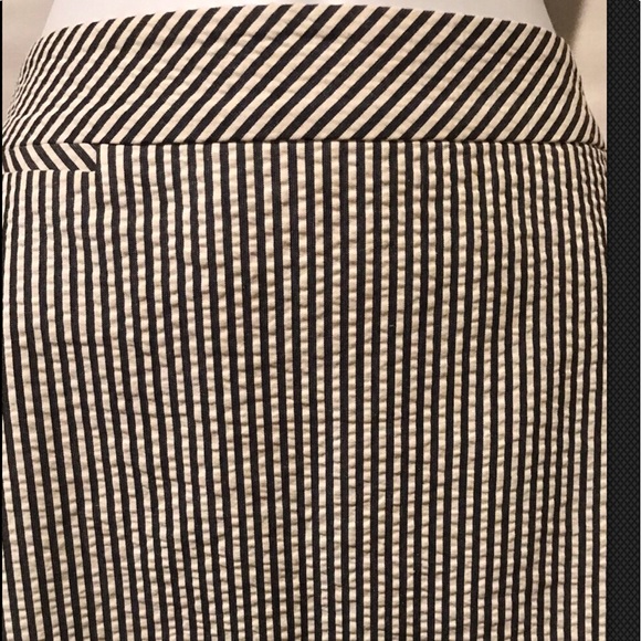 J. Crew Factory | Skirts | J Crew 65849 Pencil Seersucker Skirt Striped ...